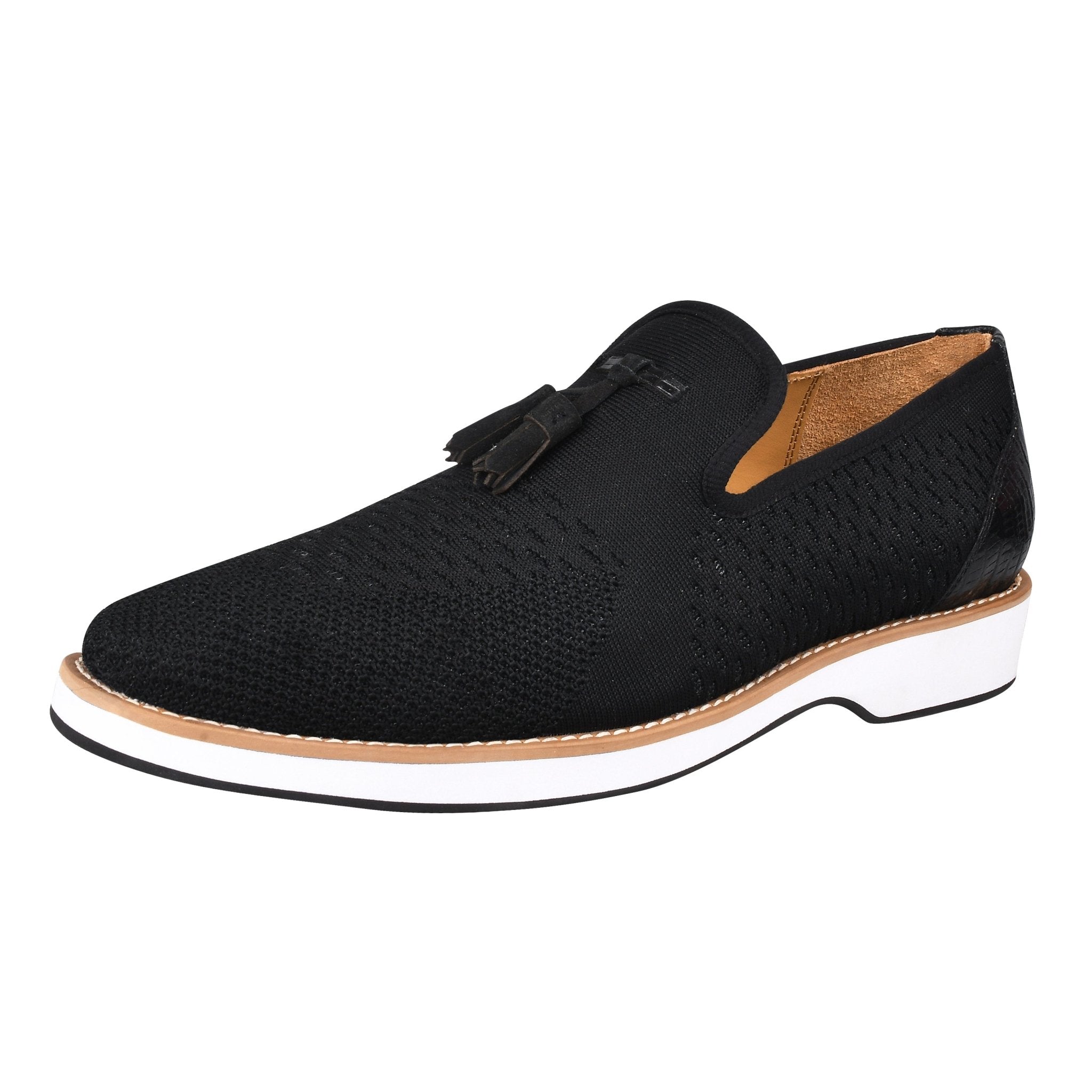 Jean Leather Textile Casual Loafers for Men in Red Color – LIBERTYZENO