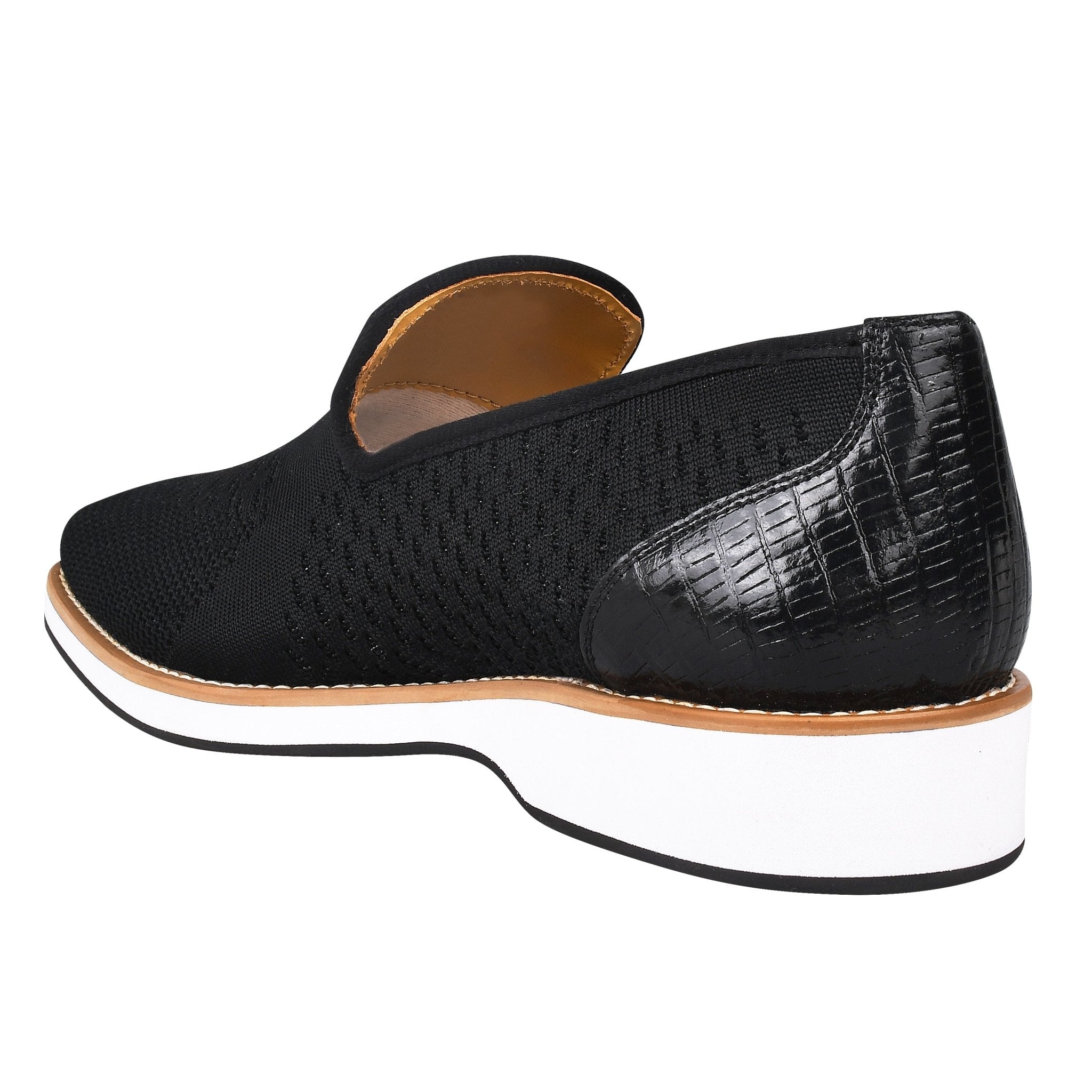 Jean Leather Textile Casual Loafers for Men in Red Color – LIBERTYZENO