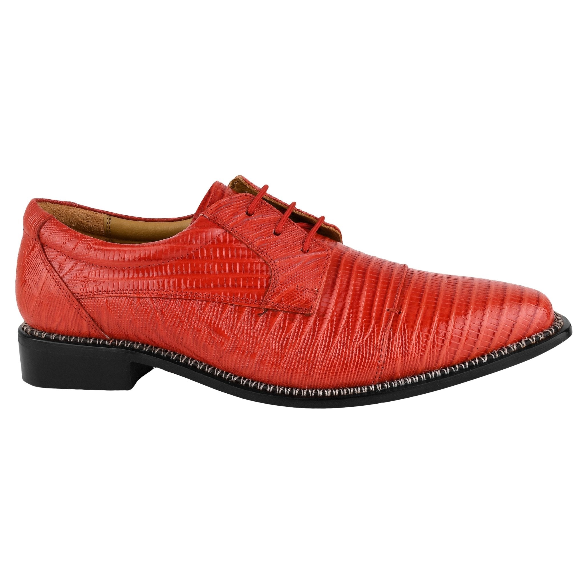 Jostin Genuine Leather Lizard Print Oxford Style Dress Shoes for Men ...