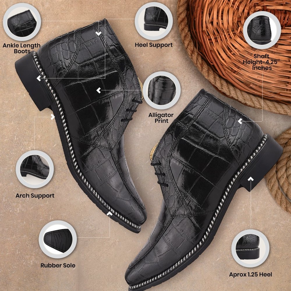 Liam Leather Lace-Up Style Boots for Men – LIBERTYZENO