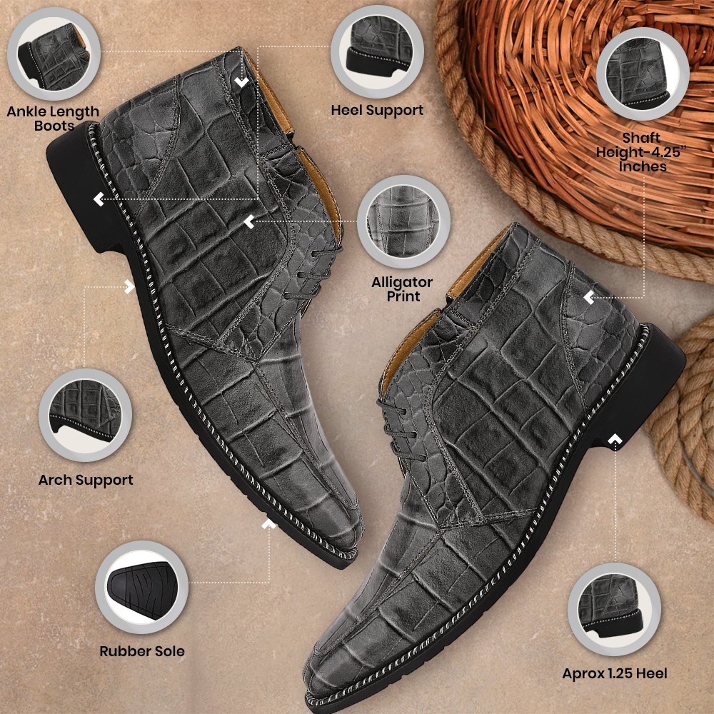 Liam Leather Lace-Up Style Boots for Men – LIBERTYZENO