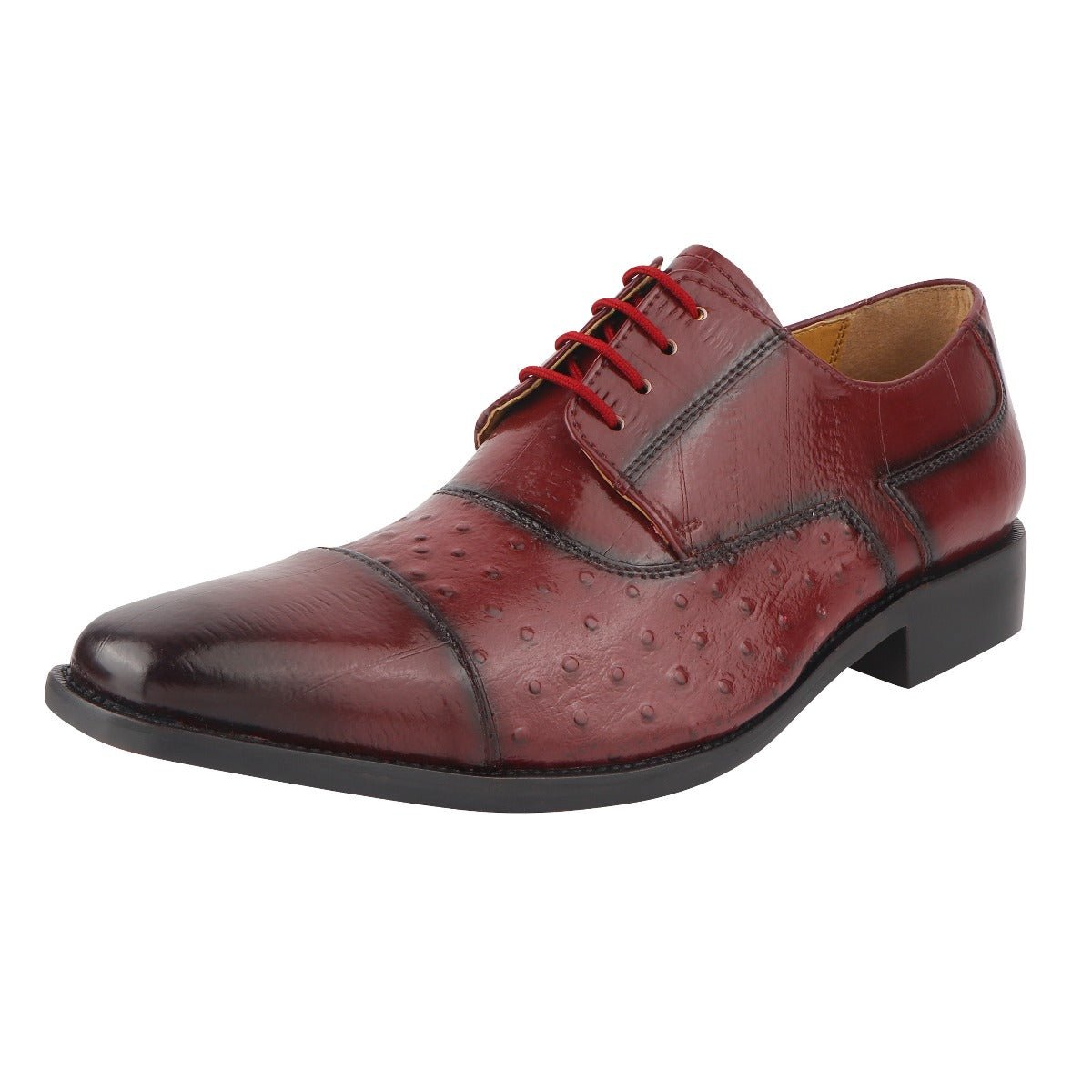 Raymond Leather Oxford Style Dress Shoes for Men - Ostrich and EEL ...